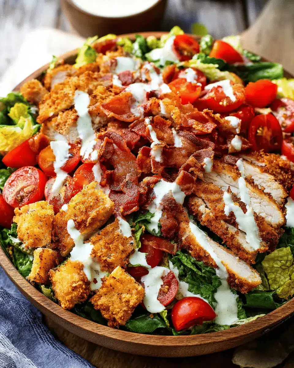 Crispy Chicken BLT Salad