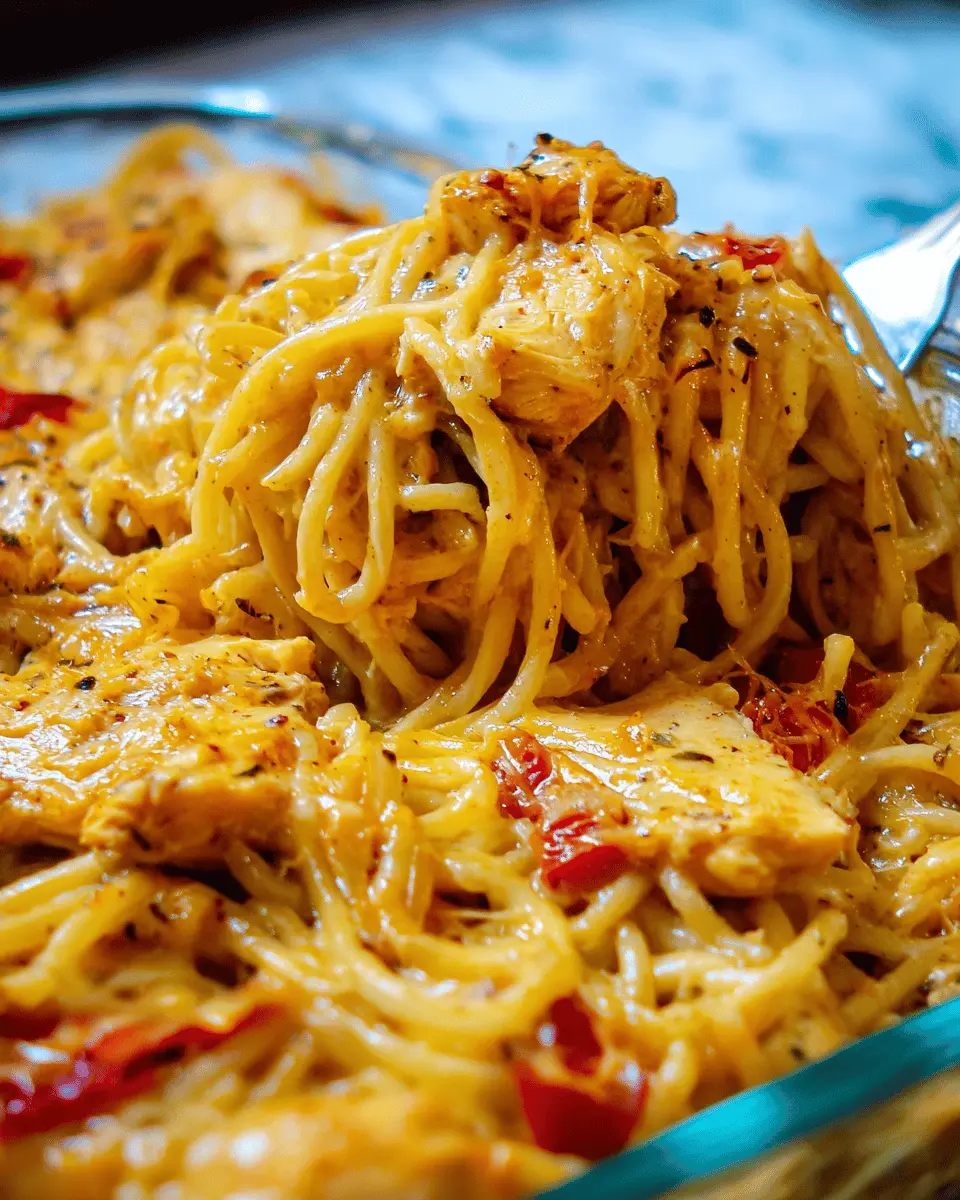 homemade chicken spaghetti