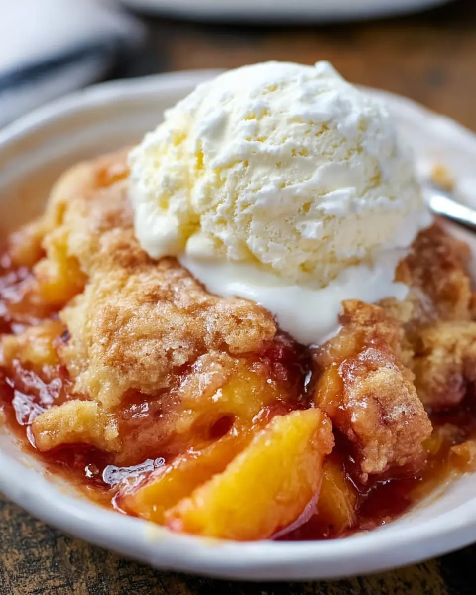 southern peach cobbler